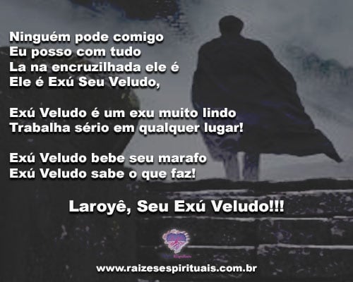 Exú Veludo Sabe O Que Faz Laroyê Seu Exú Veludo