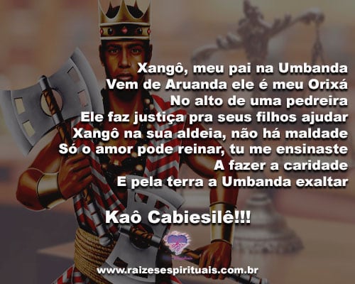 Sarava Pai Xango Senhor Da Justiça E Grande Protetor Dos Seus Filhos