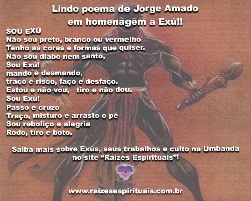 Confira Um Lindo Poema De Jorge Amado Em Homenagem A Exú